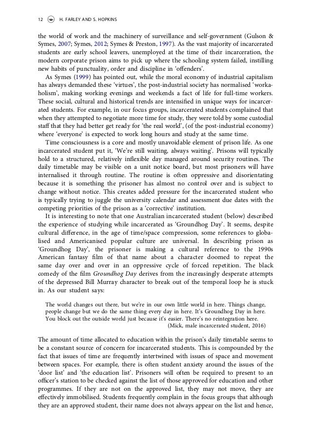 The prison is another country: incarcerated students and (im)mobility…