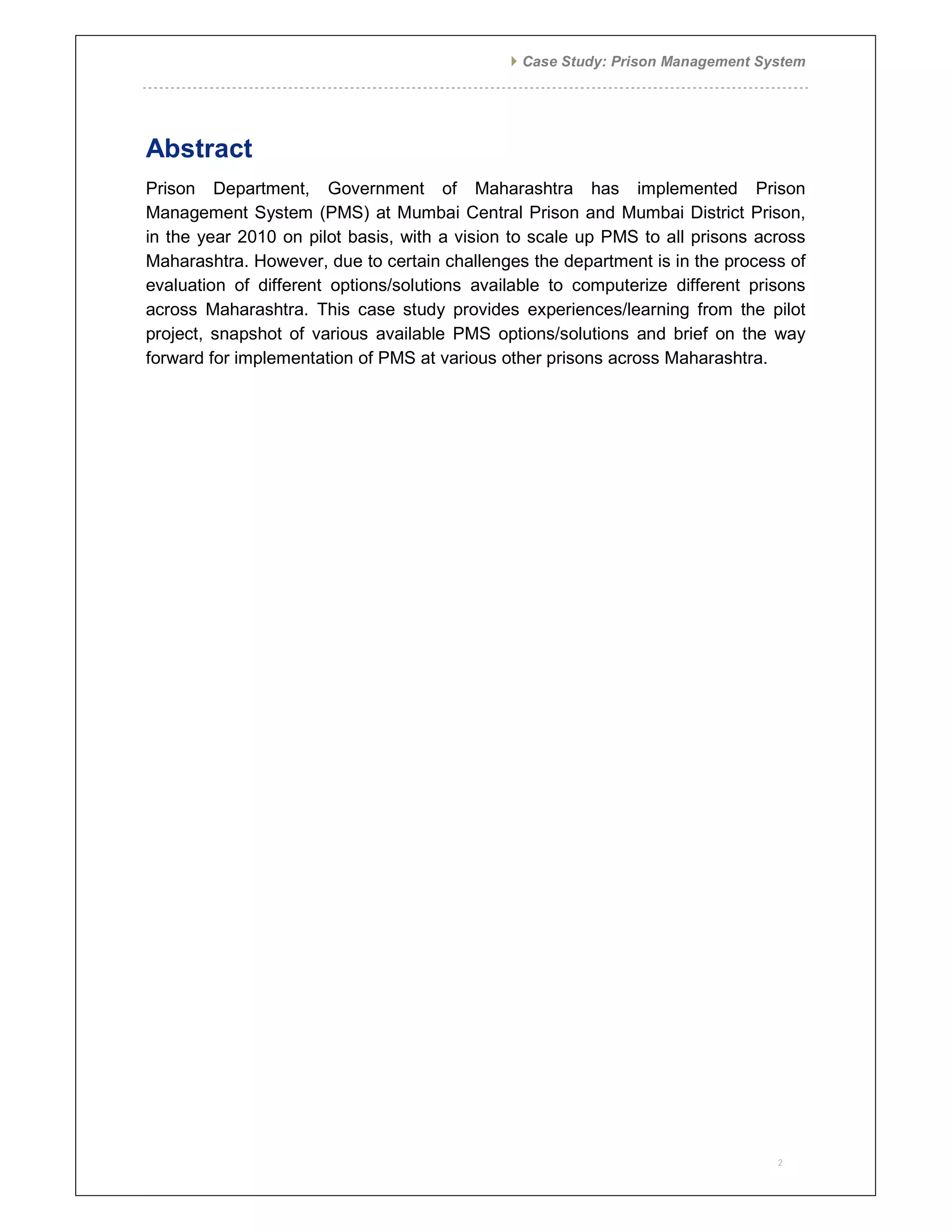 Prison management system | PDF