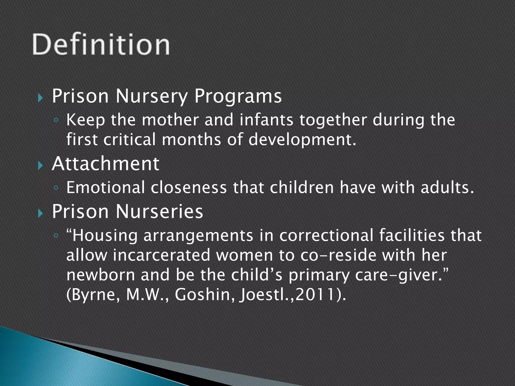Prison nurseries | PPTX
