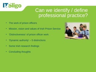 Prison officers and professional practice | PPT