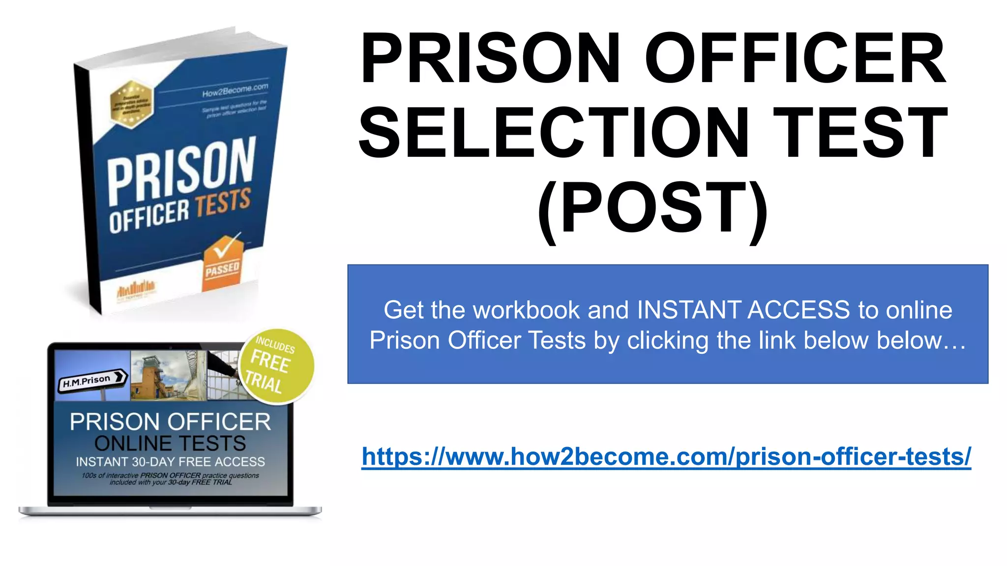 Prison Officer Selection Test (POST) Questions and Answers | PPTX