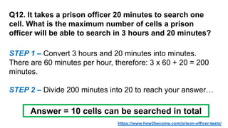 Prison Officer Selection Test (POST) Questions and Answers | PPTX