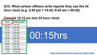 Prison Officer Selection Test (POST) Questions and Answers | PPTX ...