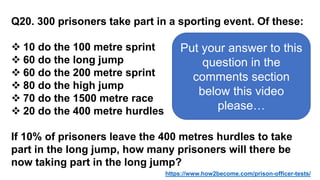 Prison Officer Selection Test (POST) Questions and Answers | PPTX