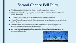 Are the prison education programs efficient for inmates? | PPTX