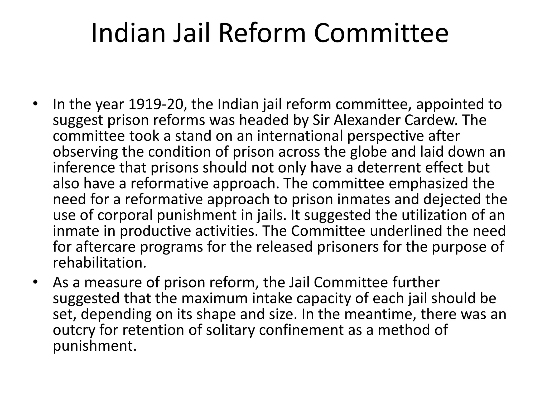 Prison reform in india | PPTX