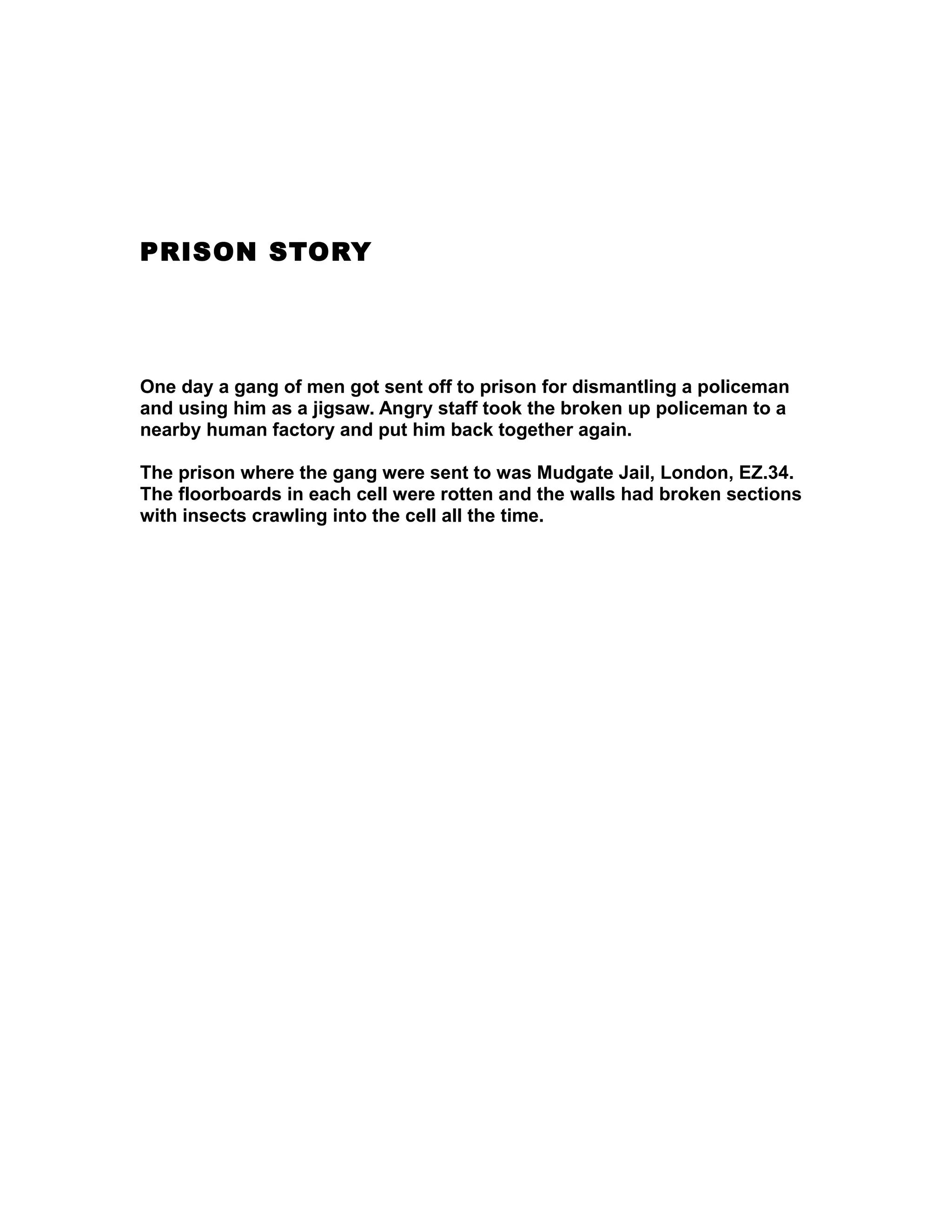 Prison story | PDF