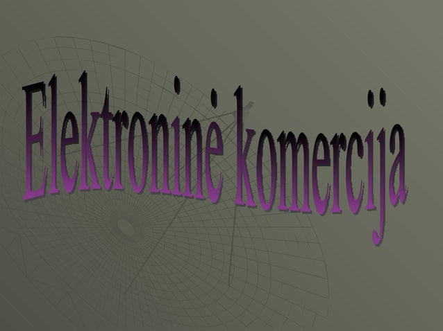 E-komercija | PPT