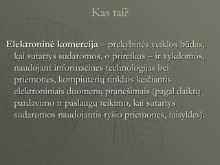 E-komercija | PPT