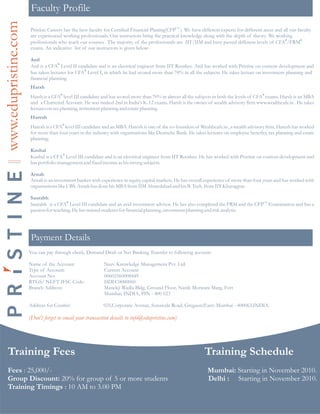 Pristine cfp brochure | PDF