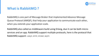 What is RabbitMQ ? | PPT