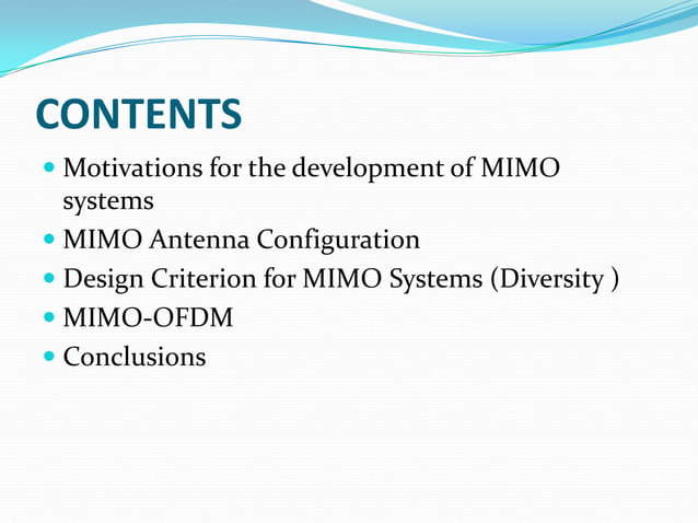 MIMO.ppt (2) 2 | PPTX | Computer Networking | Computing