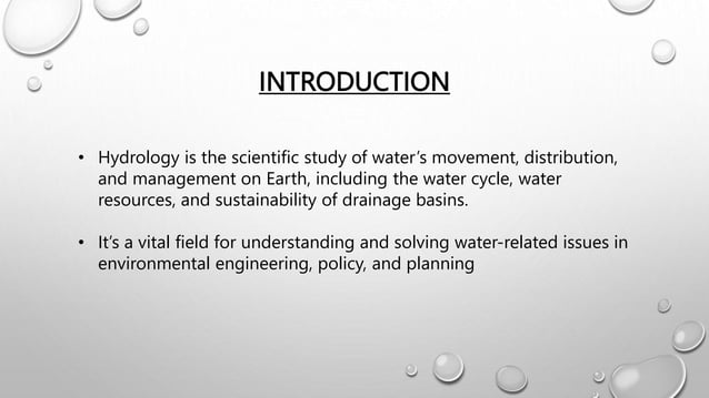 A seminar report on hydrological cycle for civil engineering students ...