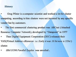 Cluster computing | PPT
