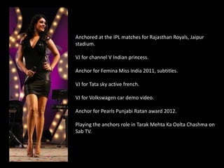 anchor Pritee kathpal ppt 2014 | PPT