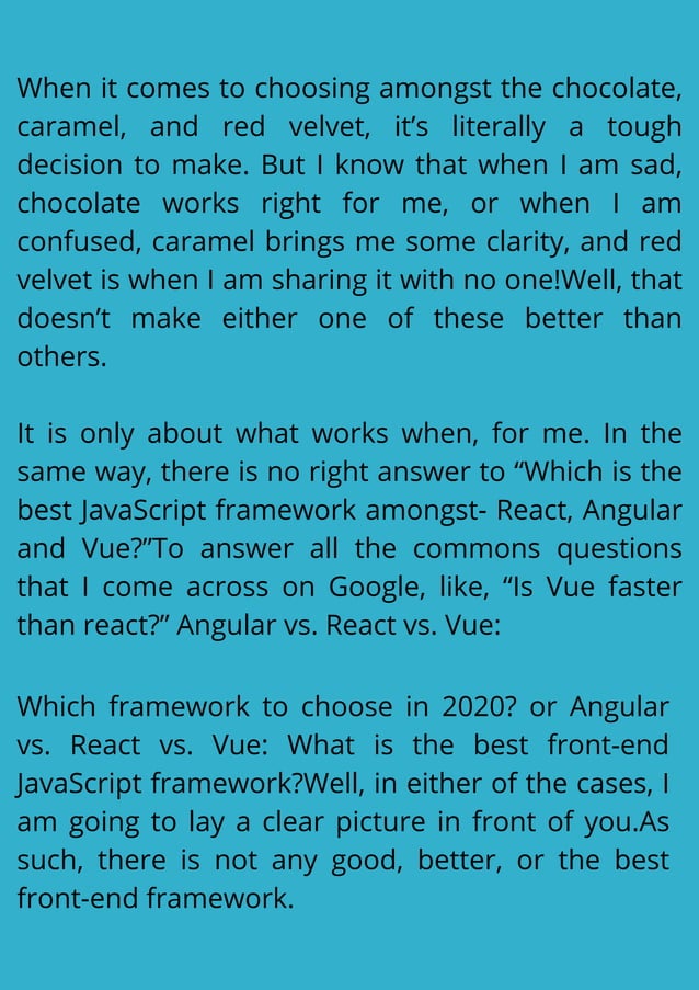 React Vs Angular Vs Vuejs Comparing The Most Popular Front End Frameworks Pdf