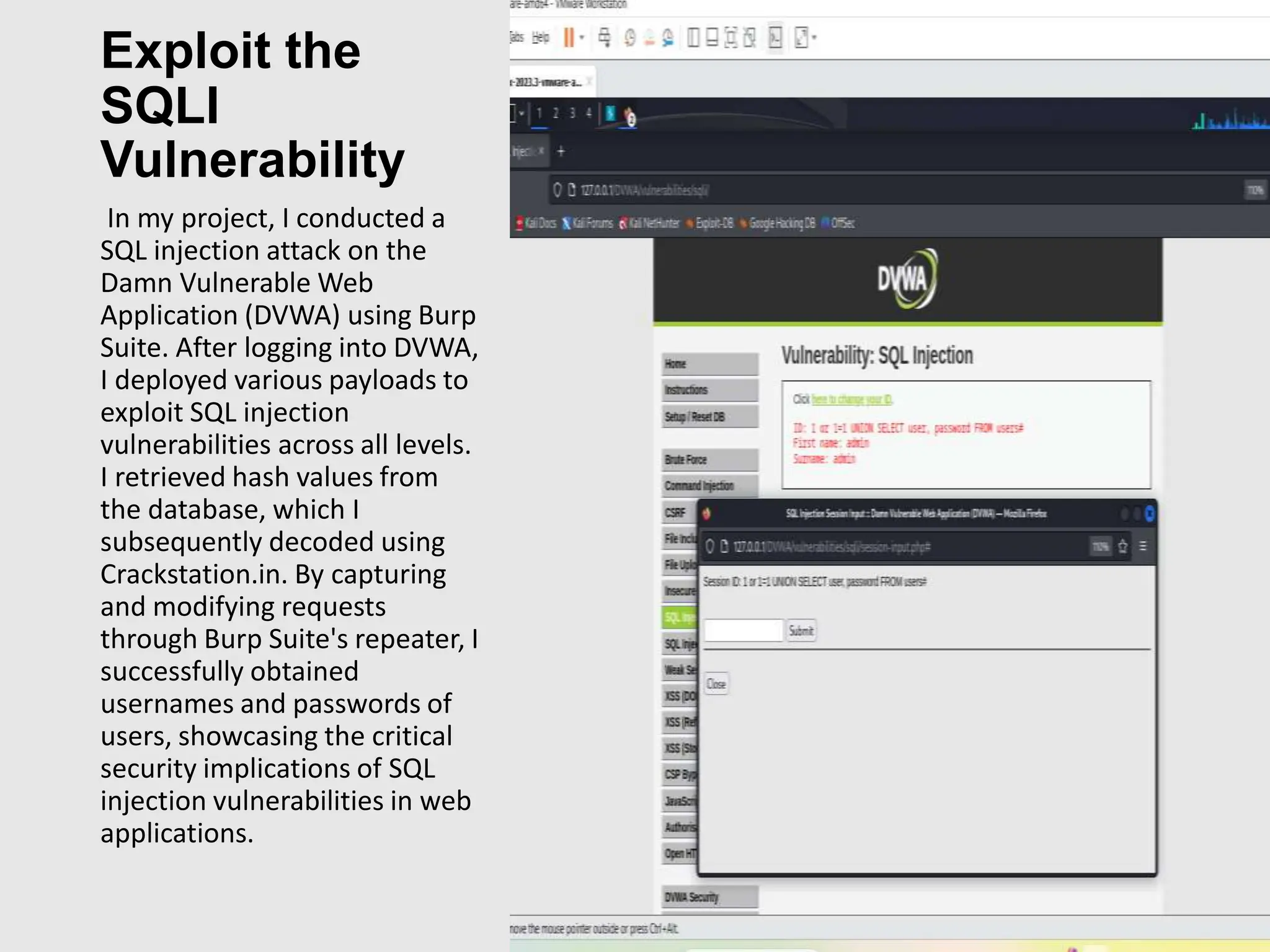 Identifying And Eradicating Web Application Vulnerabilities Cyber Security Project