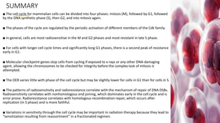 PRITHA Cell cycle and Radiosensitivity.pptx