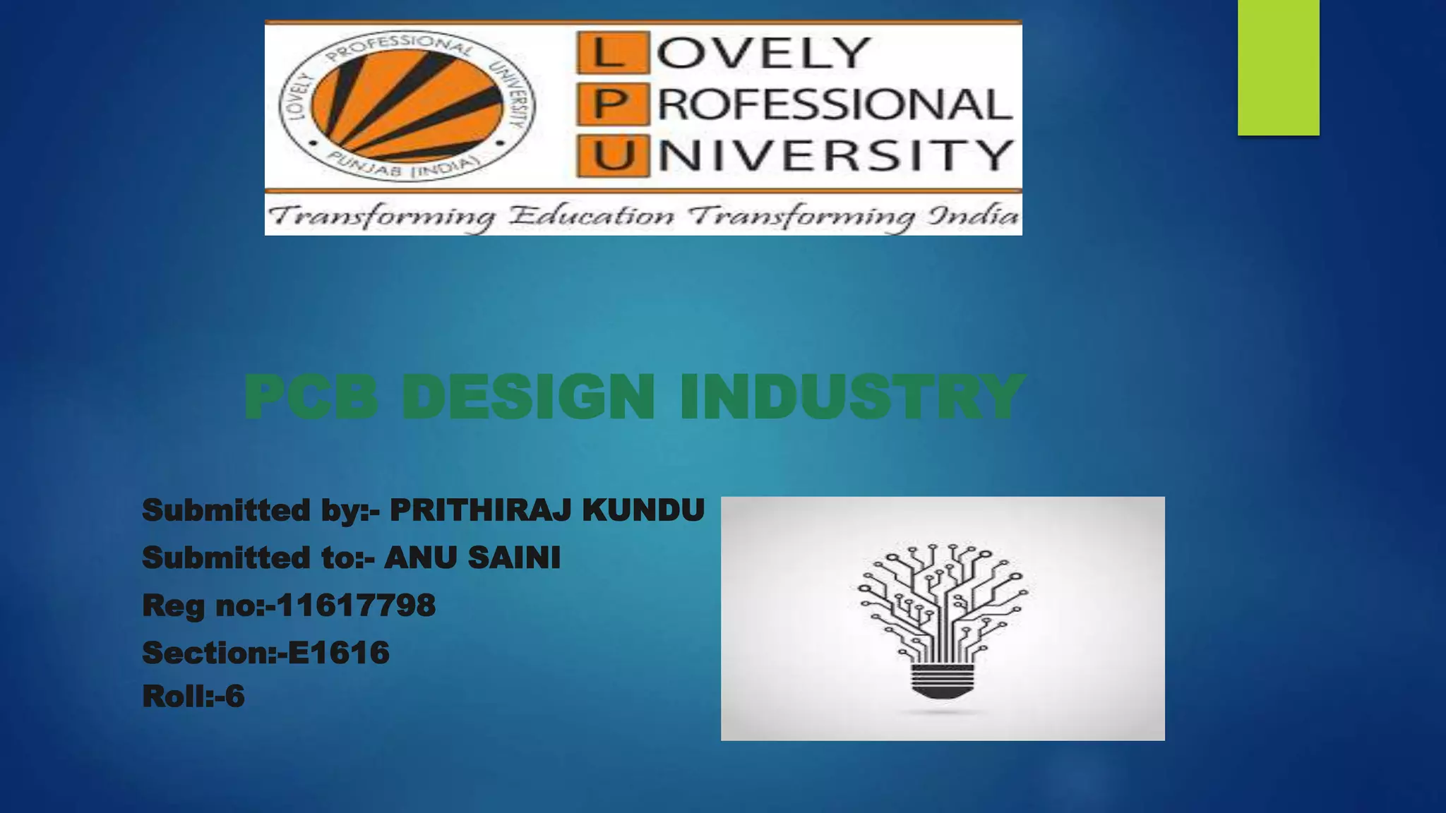 PCB DESIGN INDUSTRY | PPTX