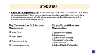 Forms of Business organization - Mba assignments.pptx