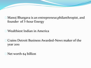 MANOJ BHARGAVA | PPTX