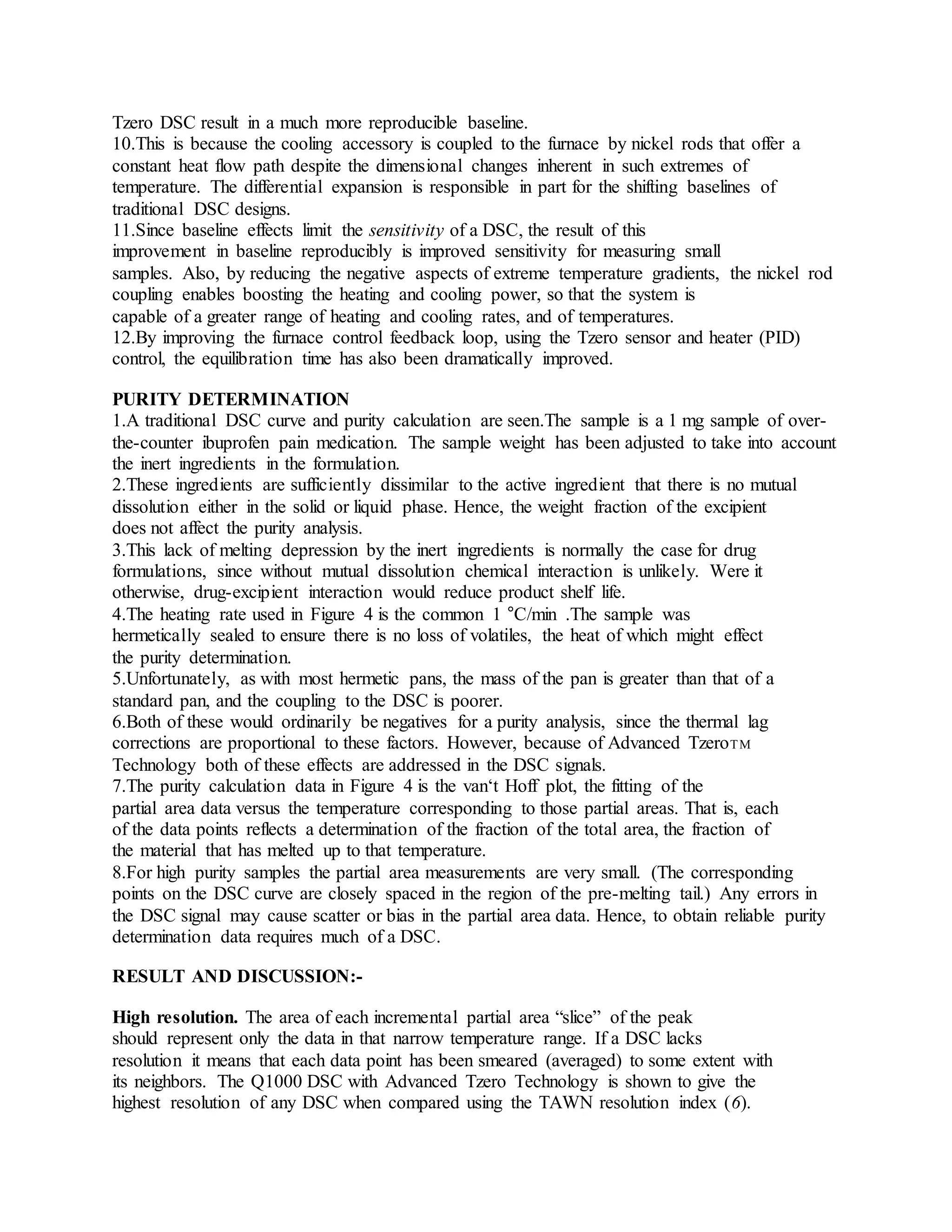 Prity determination by dsc | DOCX