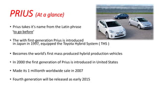 Toyota Prius (Case Study) | PPTX