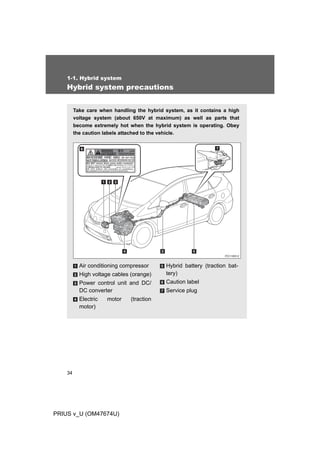 2012 Toyota Prius V Hybrid System | PDF