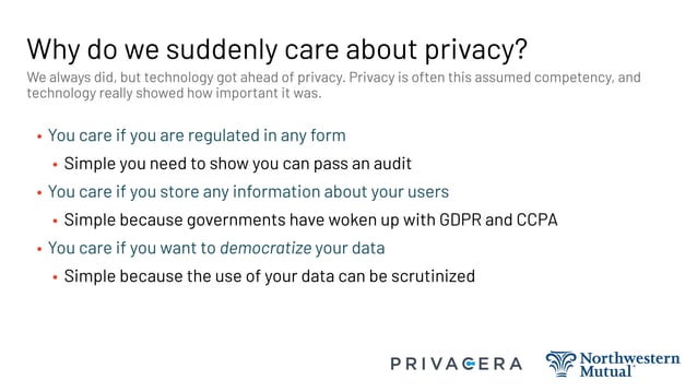 Privacera and Northwestern Mutual - Scaling Privacy in a Spark ...