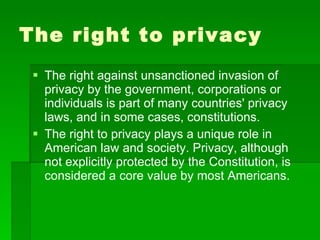 Talking about Privacy | PPT