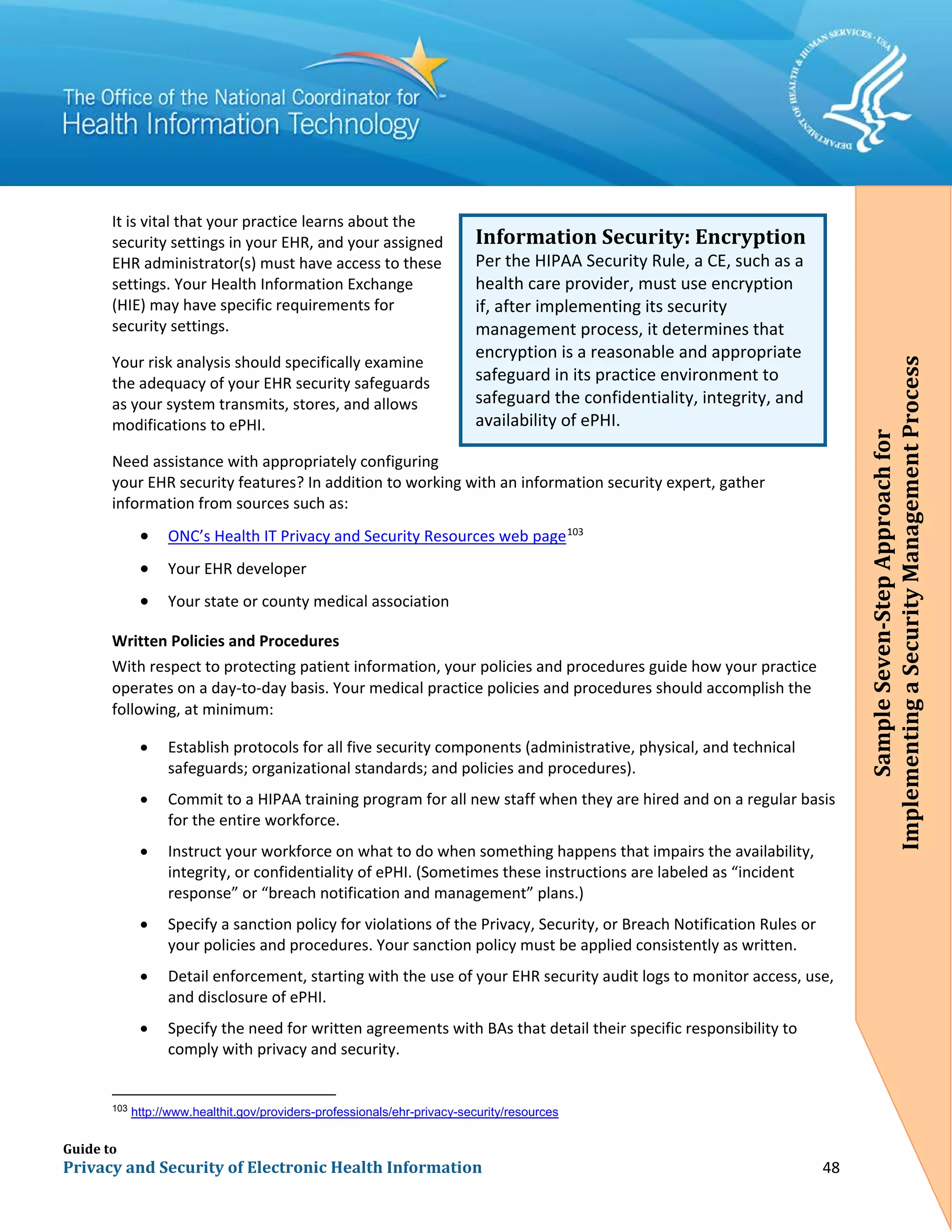 Electronic Health Information- Guide to Privacy & Security | PDF | Free ...