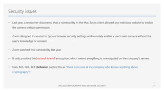 Zoom: Privacy and Security - A case study | PPTX