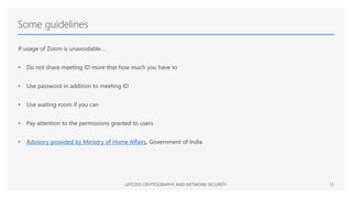 Zoom: Privacy and Security - A case study | PPTX | Web Conferencing ...