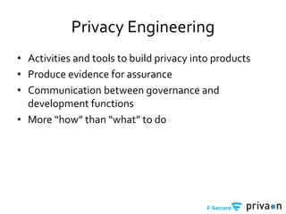 Privacy Engineering | PPTX