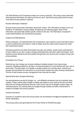 Privacy Policy | PDF | Browsers | Computer Software and Applications