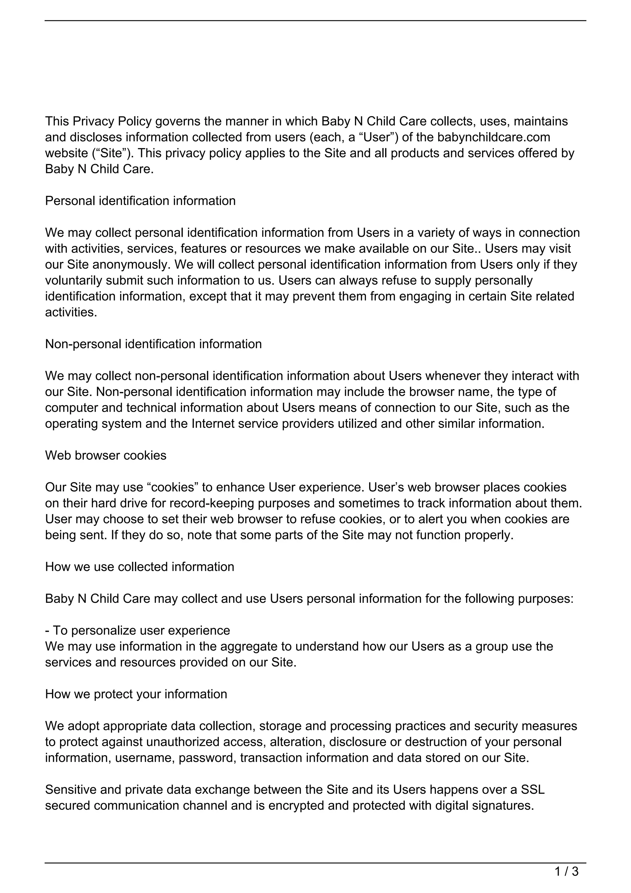 Privacy Policy | PDF