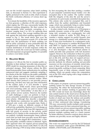 Privacy preserving public auditing for | PDF