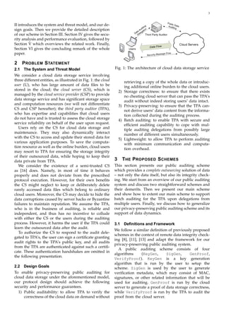 Privacy preserving public auditing for | PDF