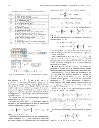 Privacy-Preserving Public Auditing for Regenerating-Code-Based Cloud Storage | PDF