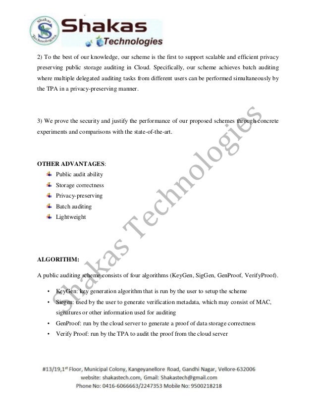 Privacy Preserving Public Auditing For Secure Cloud Storage