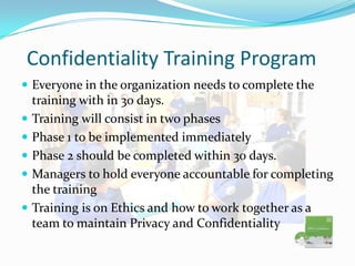 Privacy and confidentiality | PPT