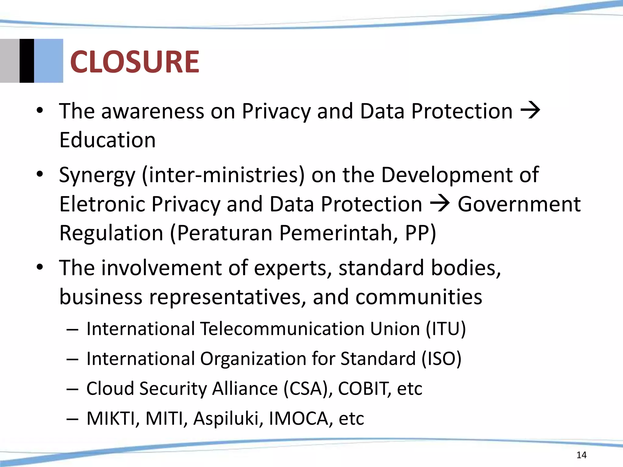 Privacy and Data Protection | PPTX