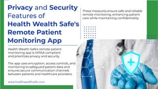 Privacy and security considerations for remote patient monitoring apps ...