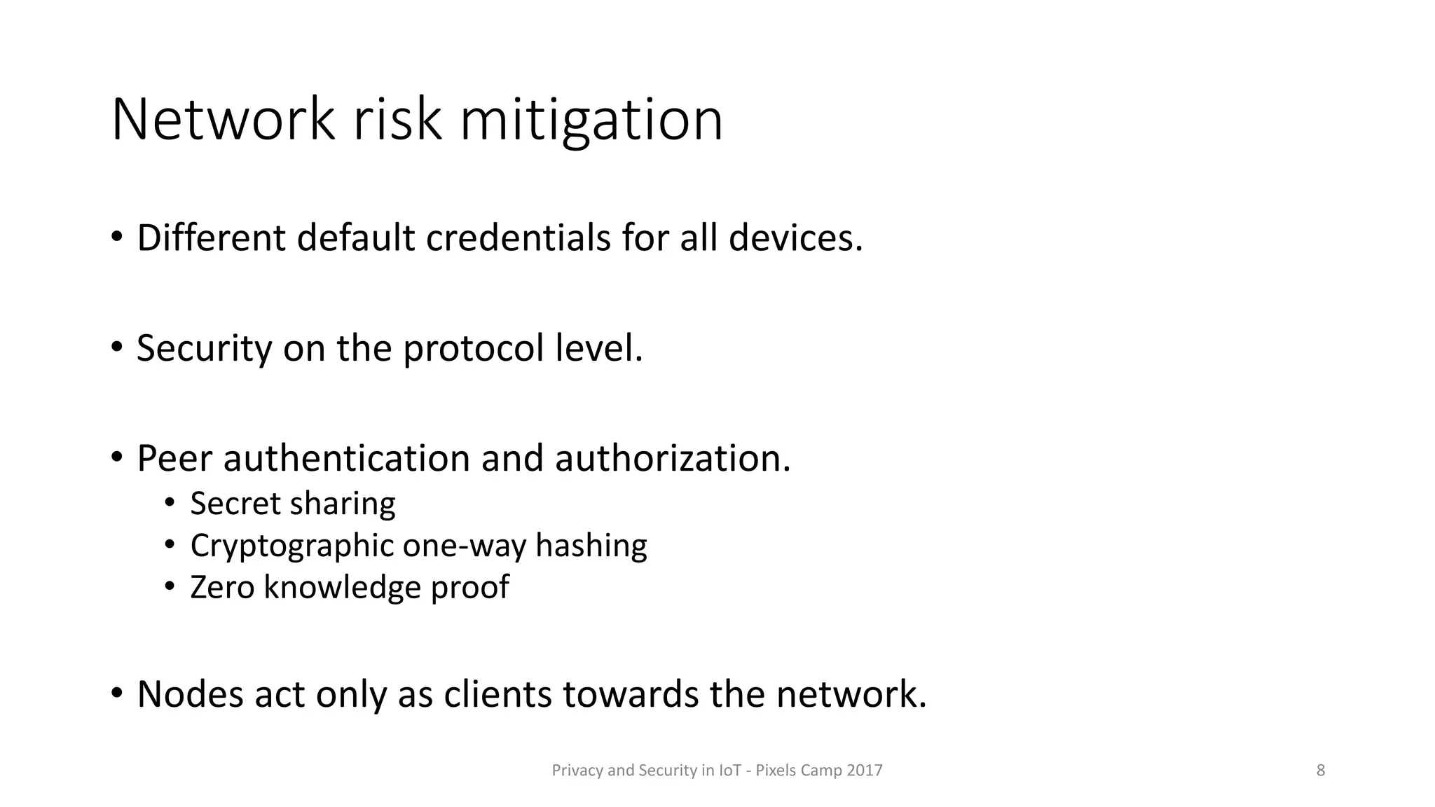 Privacy and security in IoT | PPTX