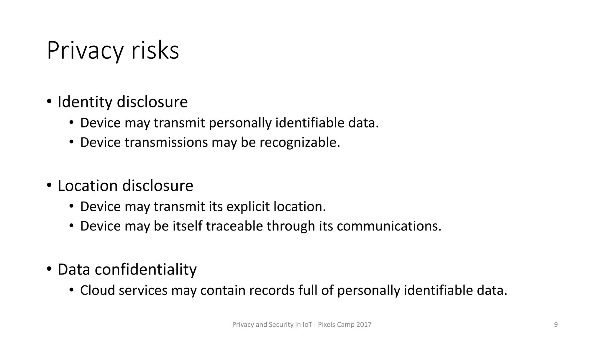 Privacy and security in IoT | PPTX