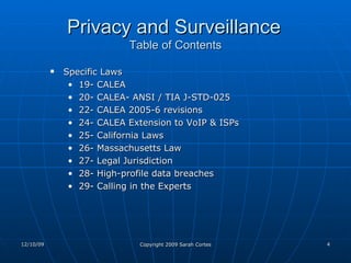 Privacy And Surveillance | PPT