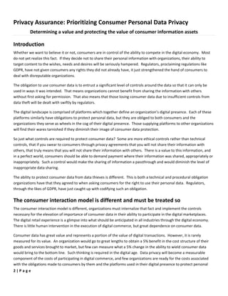 Personal Data Privacy Assurance | PDF