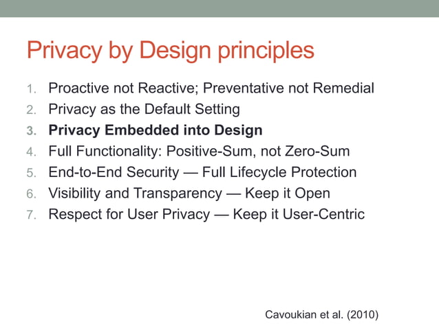 Privacy by design | PPTX