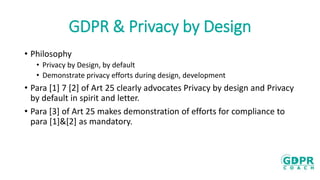 Privacy by Design or Privacy by Re-engineering | PPT