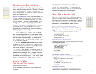 Privacy Choices for Your Personal Financial Information | PDF